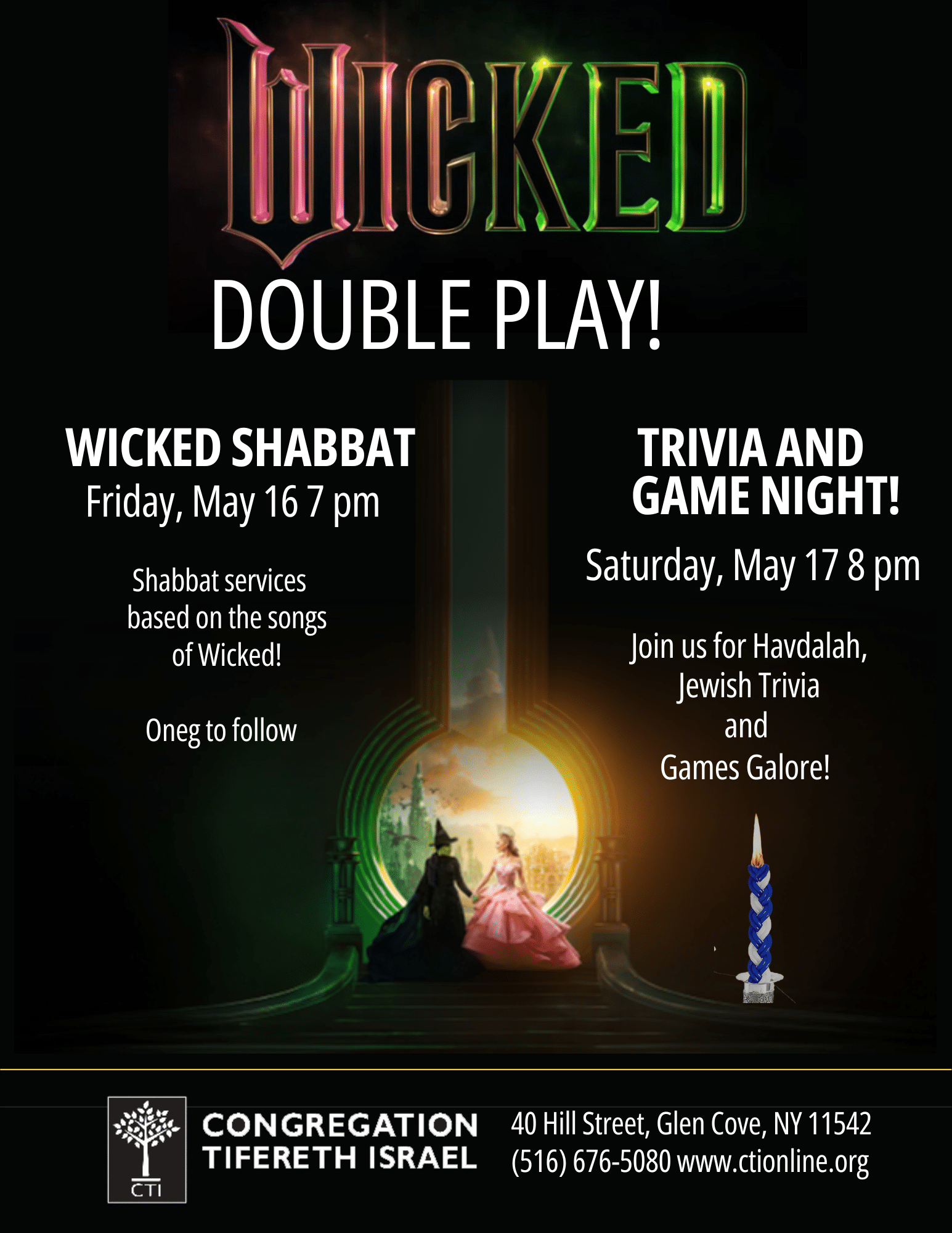 Wicked Double Play! - Congregation Tifereth Israel